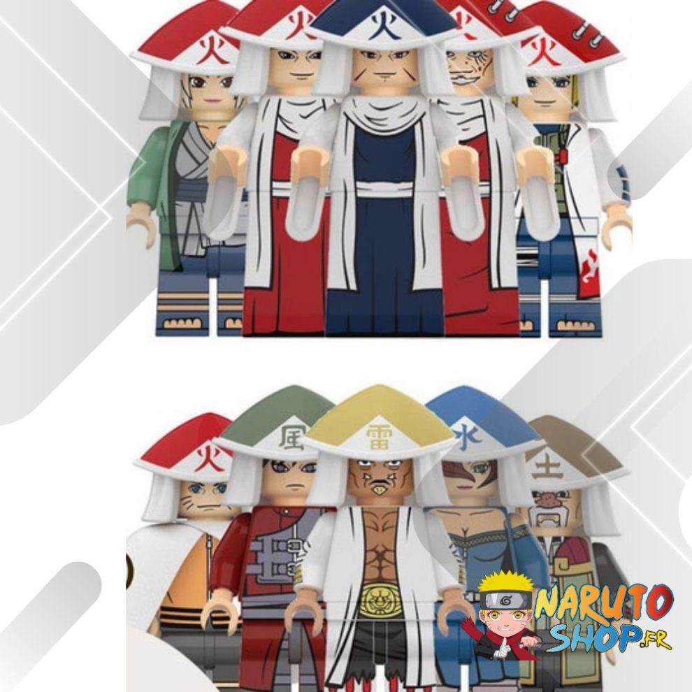 LEGO Naruto - Lot de 10 Figurines Hokage - La Boutique N°1 en France ...