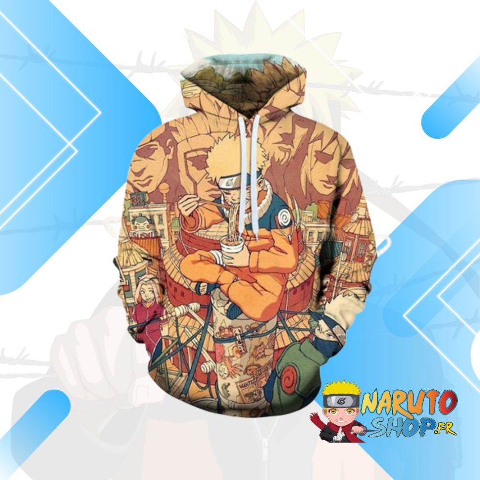 Pull Naruto Uzumaki Mange Ramen - La Boutique N°1 en France spécialisée ...