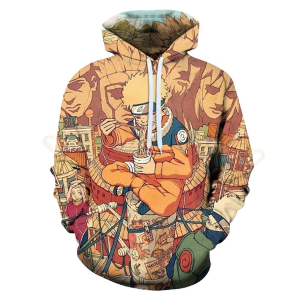 Pull Naruto Uzumaki Mange Ramen - La Boutique N°1 en France spécialisée ...